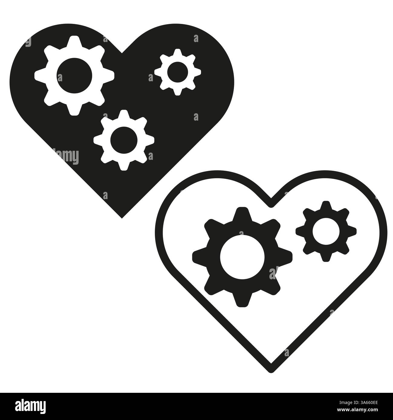 Abstract cog shapes mechanical hi-res stock photography and images - Alamy