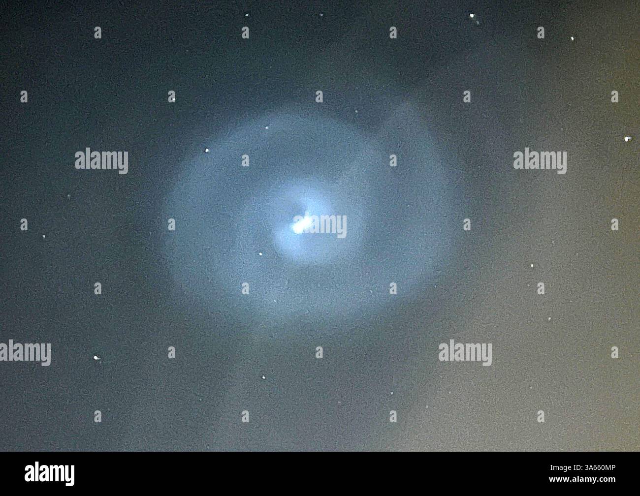 Ahrensburg, Germany. 25th Mar, 2025. CROP - A spiral-shaped light ...