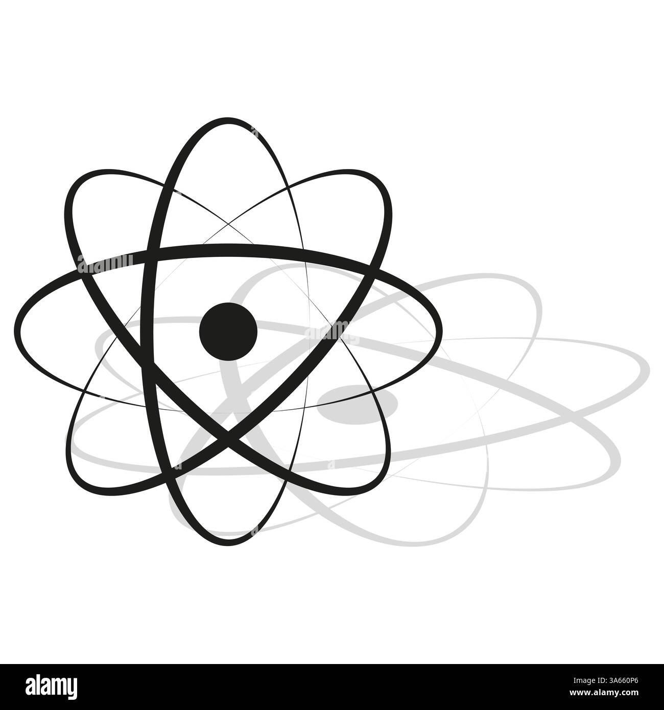 Atom orbit design. Scientific molecule graphic. Physics and chemistry ...