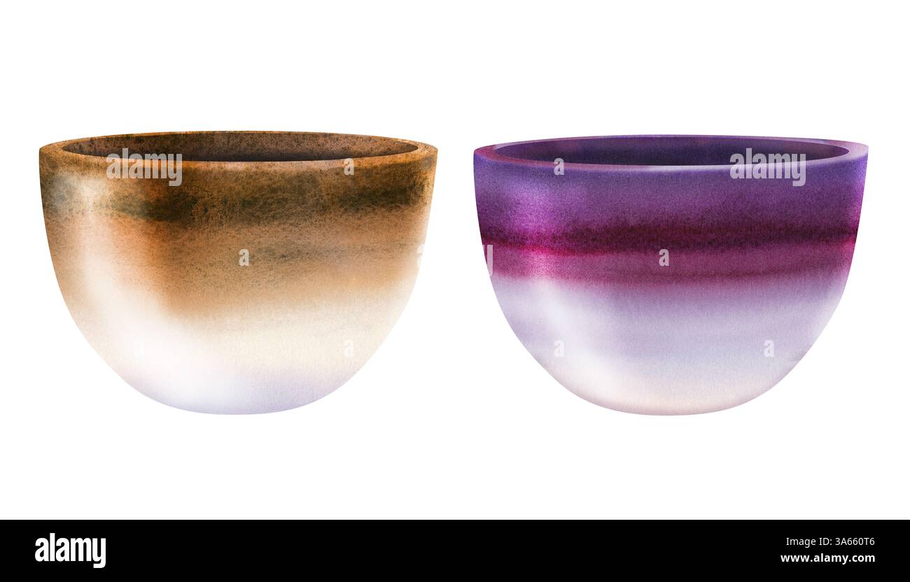 Pots for plants and flowers. Large planters and vases with a textured ...