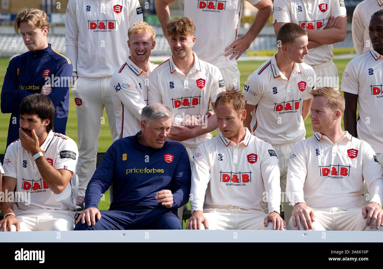 Chris Silverwood, Director of Cricket (bottom second from left) talks ...