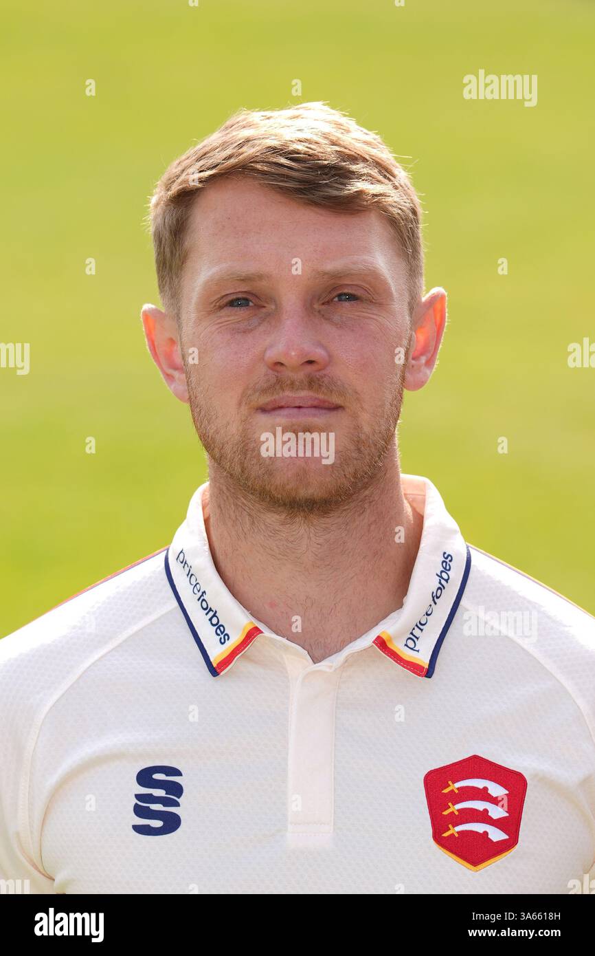 Essex's Jamie Porter poses for a picture in the county championship kit ...