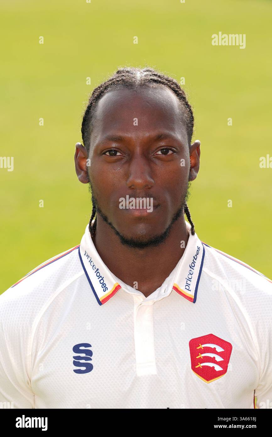 Essex's Jamal Richards poses for a picture in the county championship ...