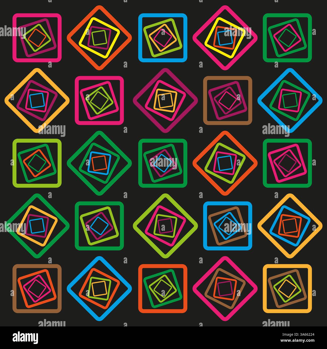 Abstract geometric pattern glowing neon Stock Vector Images - Alamy