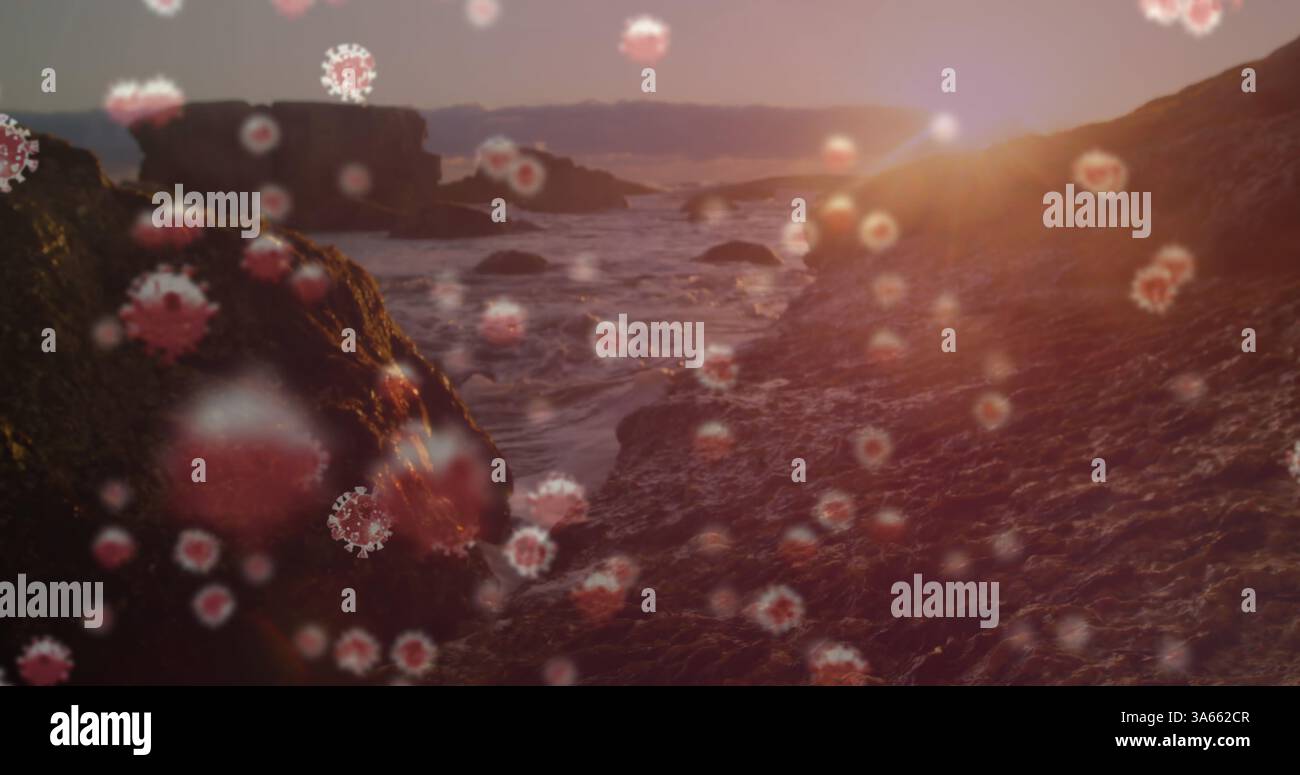 Sunset over rocky coastline hi-res stock photography and images - Alamy