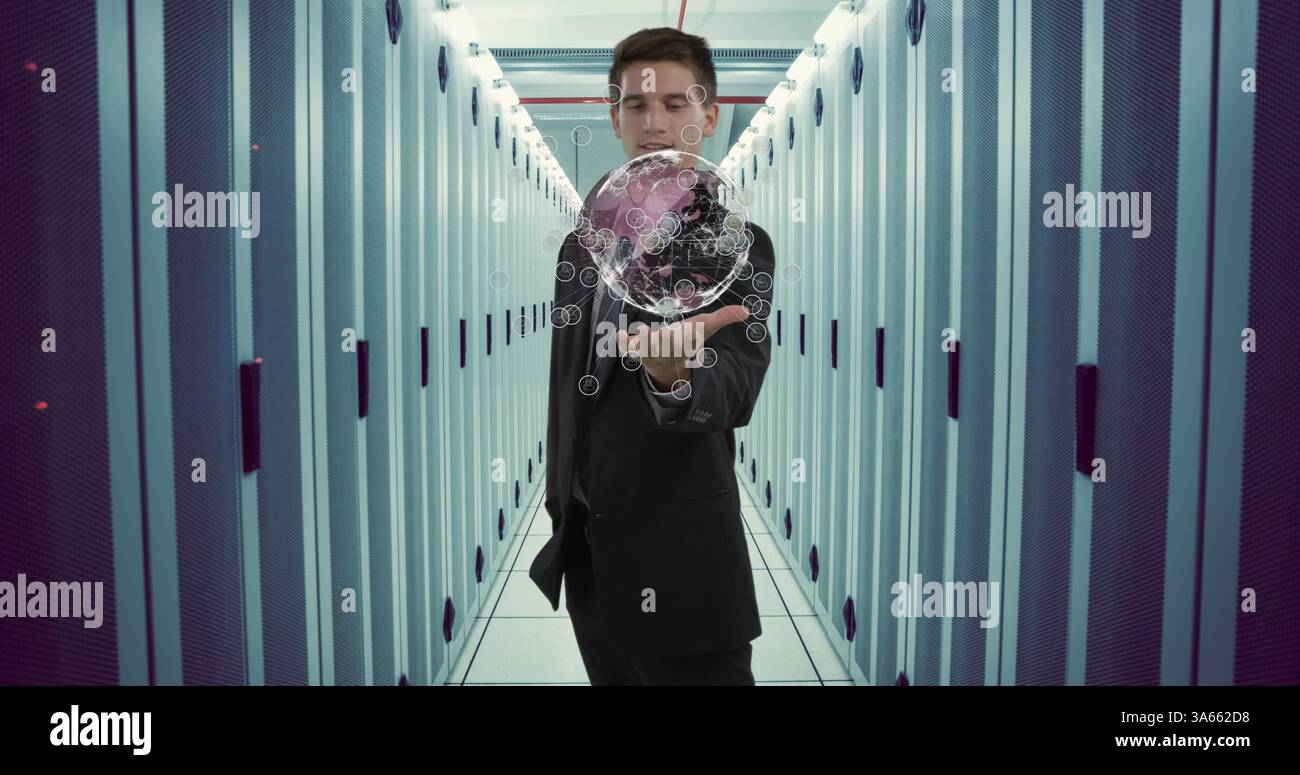 Visualizing global network digital data hi-res stock photography and images - Alamy