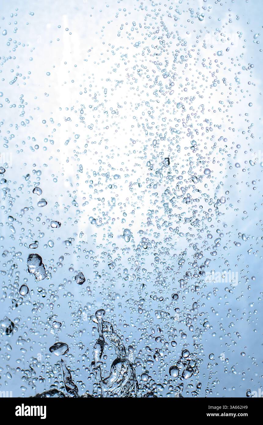 Water Bubbles Rising Isolated on Light Stock Photo - Alamy
