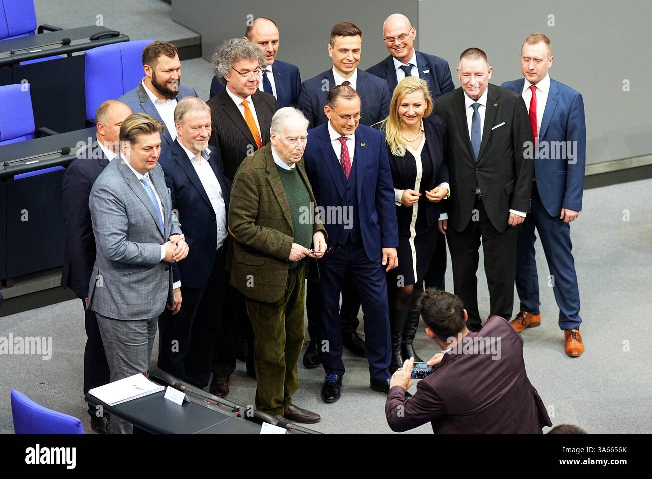 Berlin, Germany. 25th Mar, 2025. Members of the AfD from Saxony have ...
