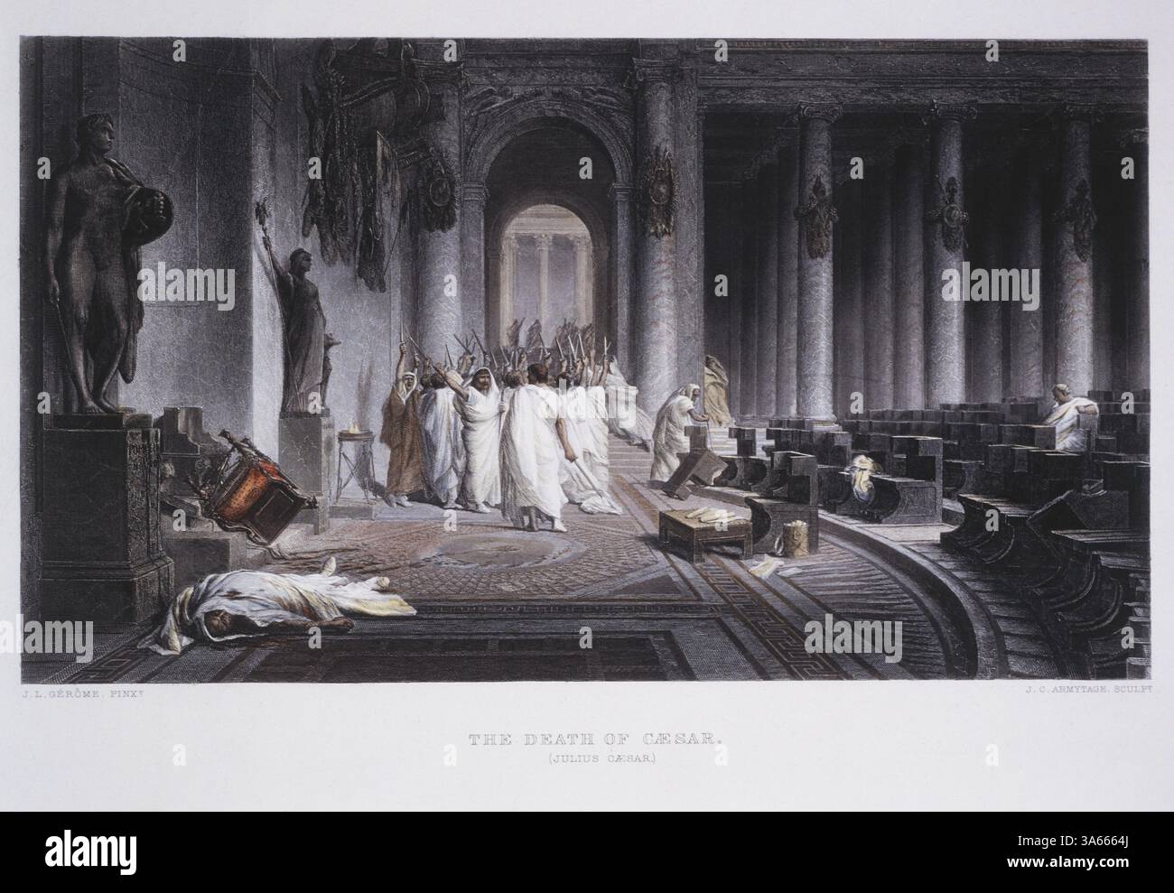 March 18, 2014 - Assassination of Julius Caesar 44 BC, Hand-Colored ...