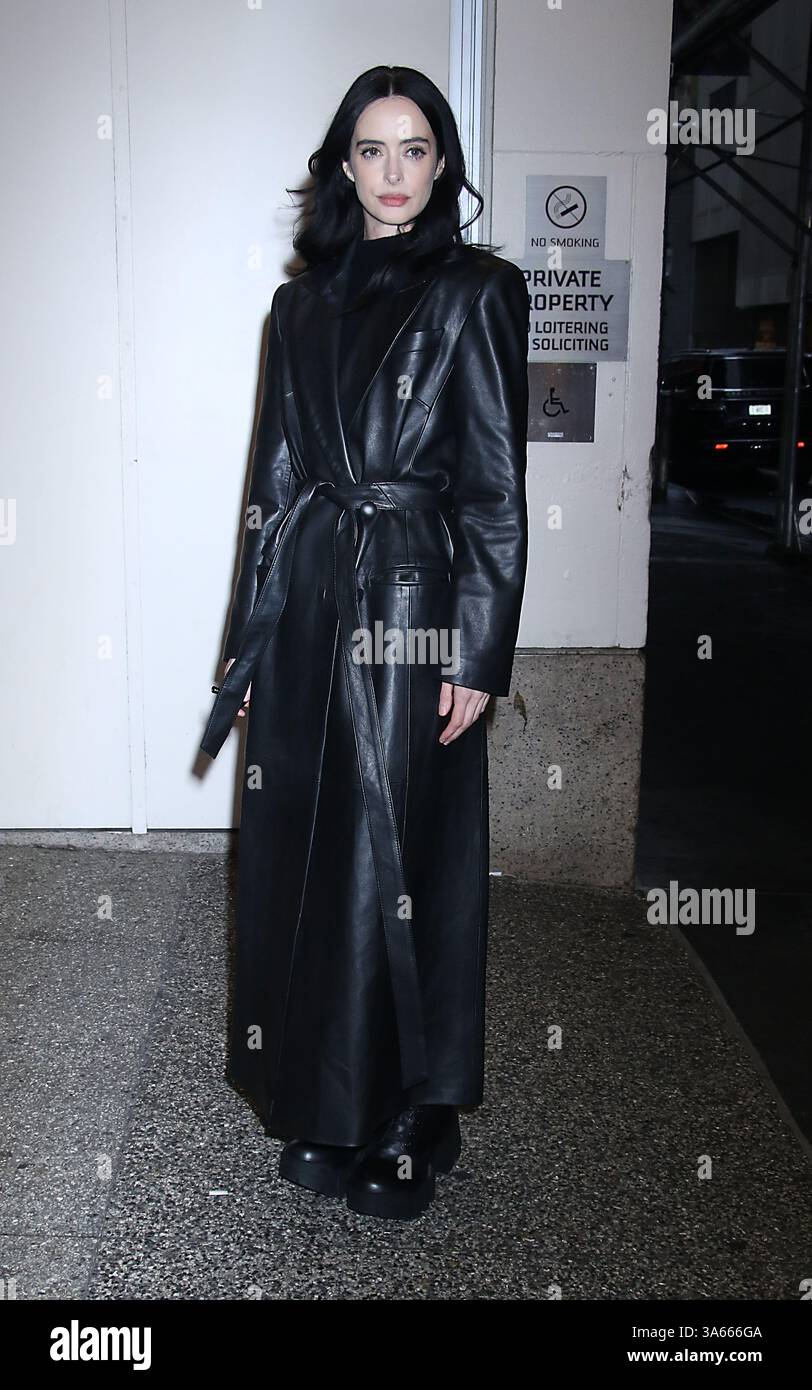 New York, NY, USA. 24th Mar, 2025. Krysten Ritter seen at CBS Mornings ...