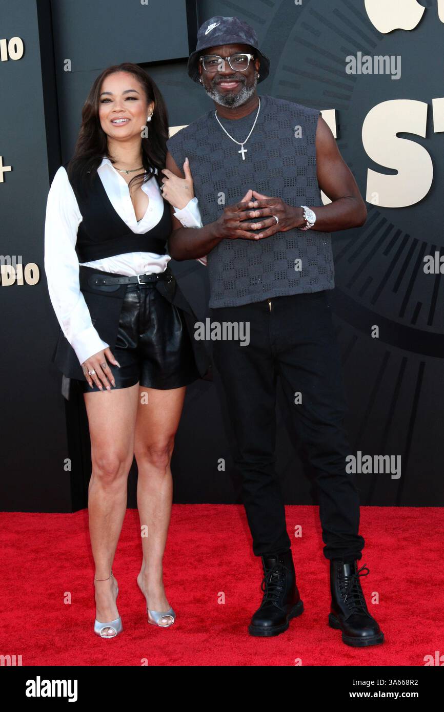 Los Angeles, USA. 24, March, 2025. Pictured left to right, Verina ...