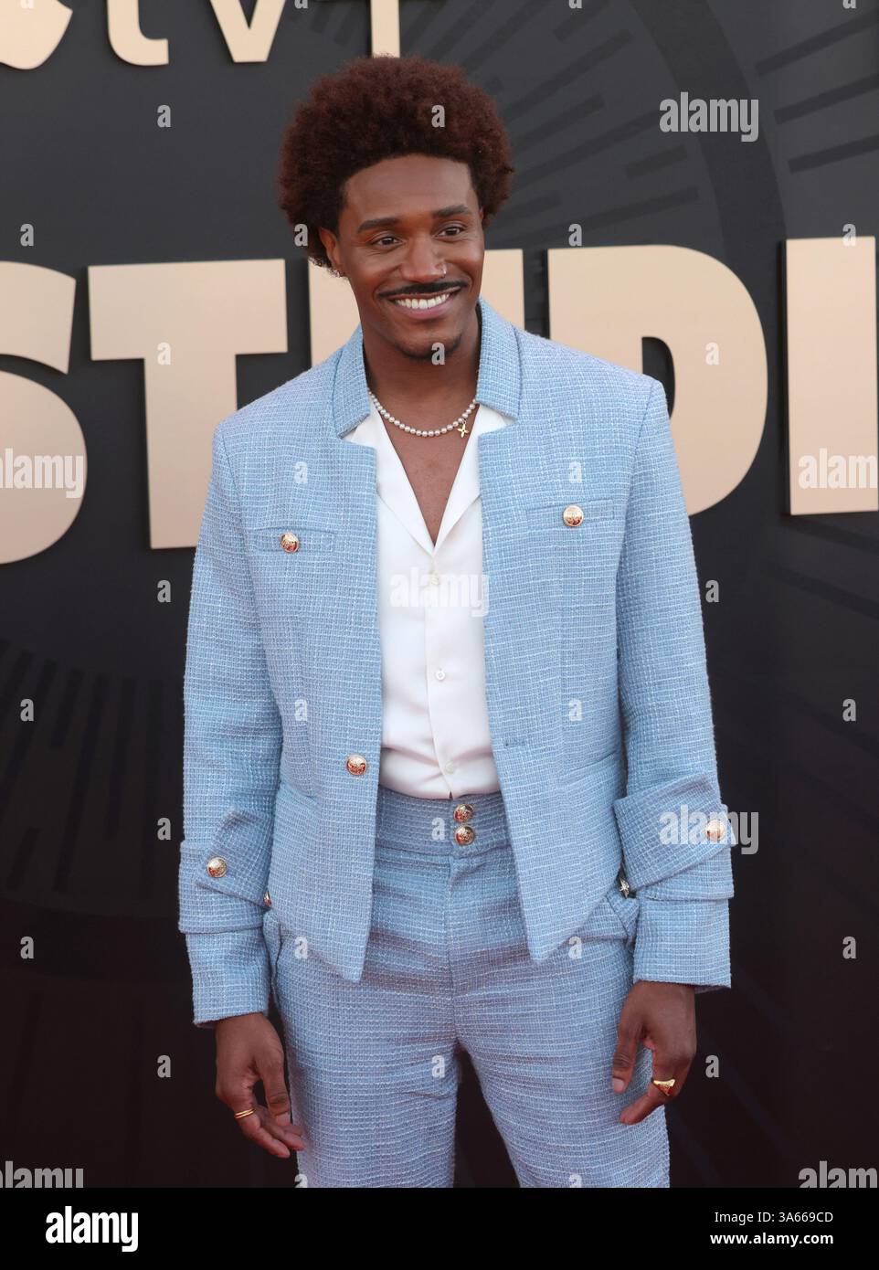 Cast member Dewayne Perkins attends the premiere of Apple TV's dramatic ...