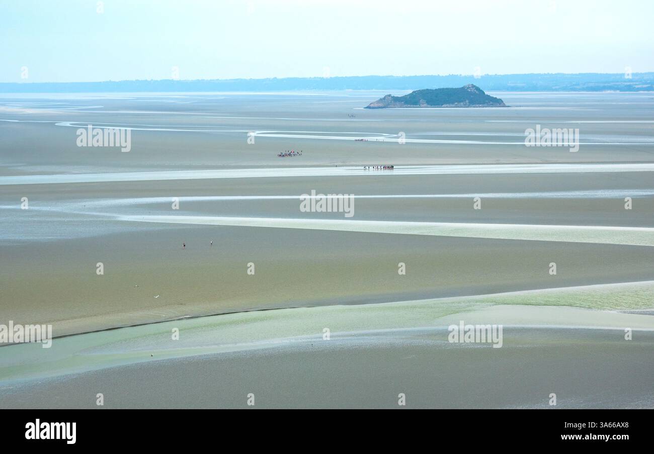 View from Mont Saint Michel (one of most popular landmarks in France ...