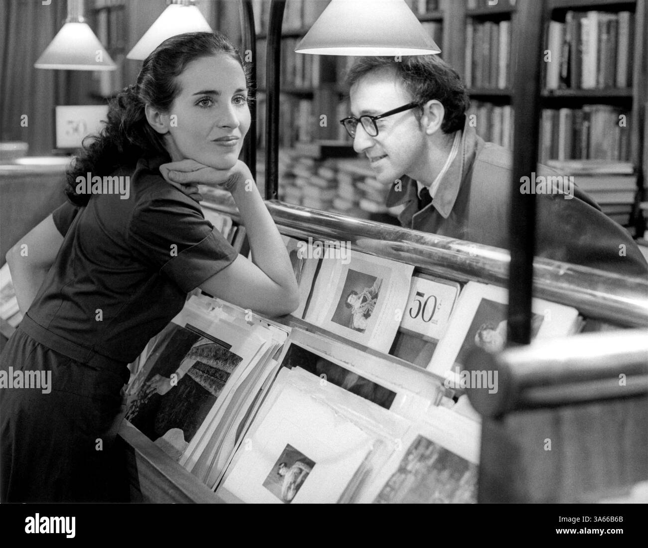 Jul 08, 1976; Hollywood, CA, USA; WOODY ALLEN and ANDREA MARCOVICCI ...
