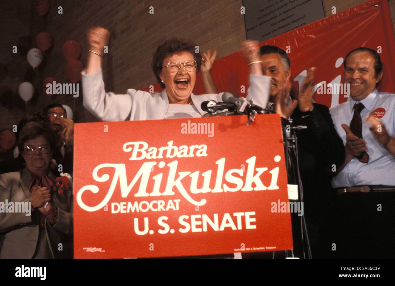 Sep 09, 1986; Baltimore, MD, USA; Senator BARBARA MIKULSKI at her ...
