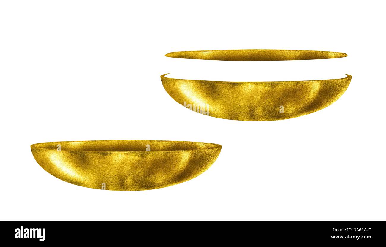 Planter with gold, brass, bronze metallic textures. Modern flower pot ...