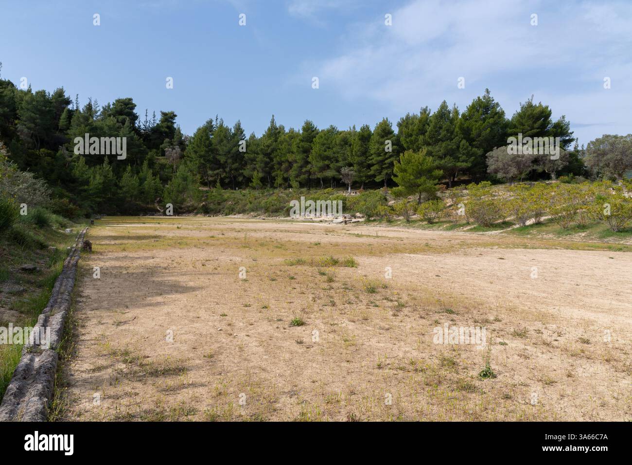 Stadium in archaeological site of ancient Nemea, Greece Stock Photo - Alamy