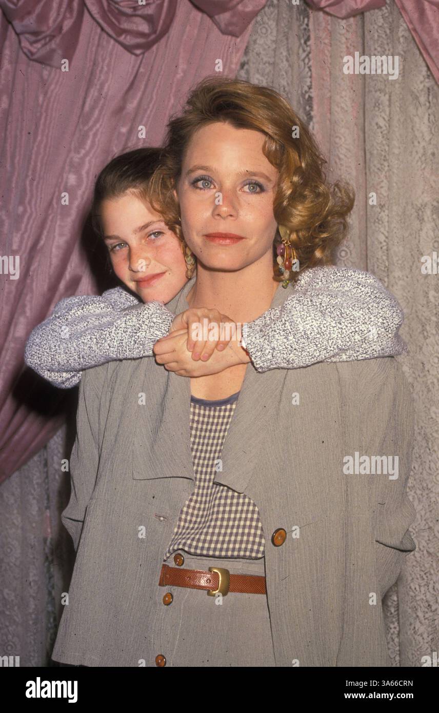 Mar 23, 1989; Los Angeles, CA, USA; Actress SUSAN DEY & daughter SARAH ...