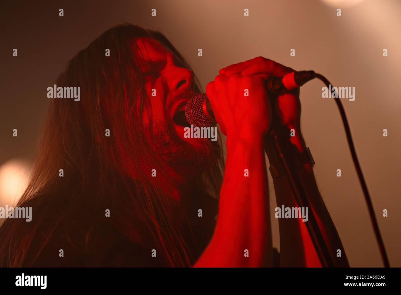 Bergen, Norway. 22nd, March 2025. The Norwegian metal band Bismarck ...