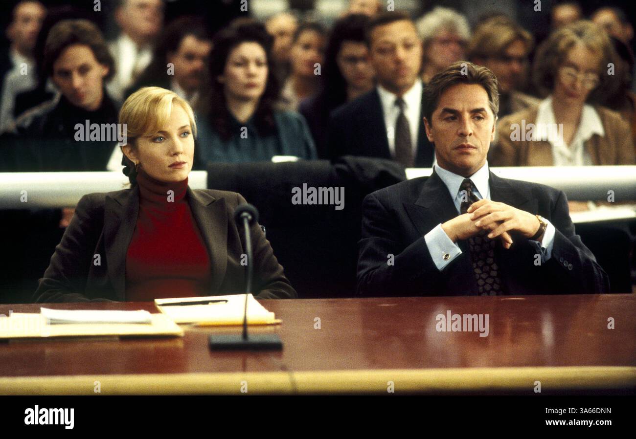 Jun 04, 1993; Chicago, IL, USA; REBECCA DE MORNAY and DON JOHNSON star ...