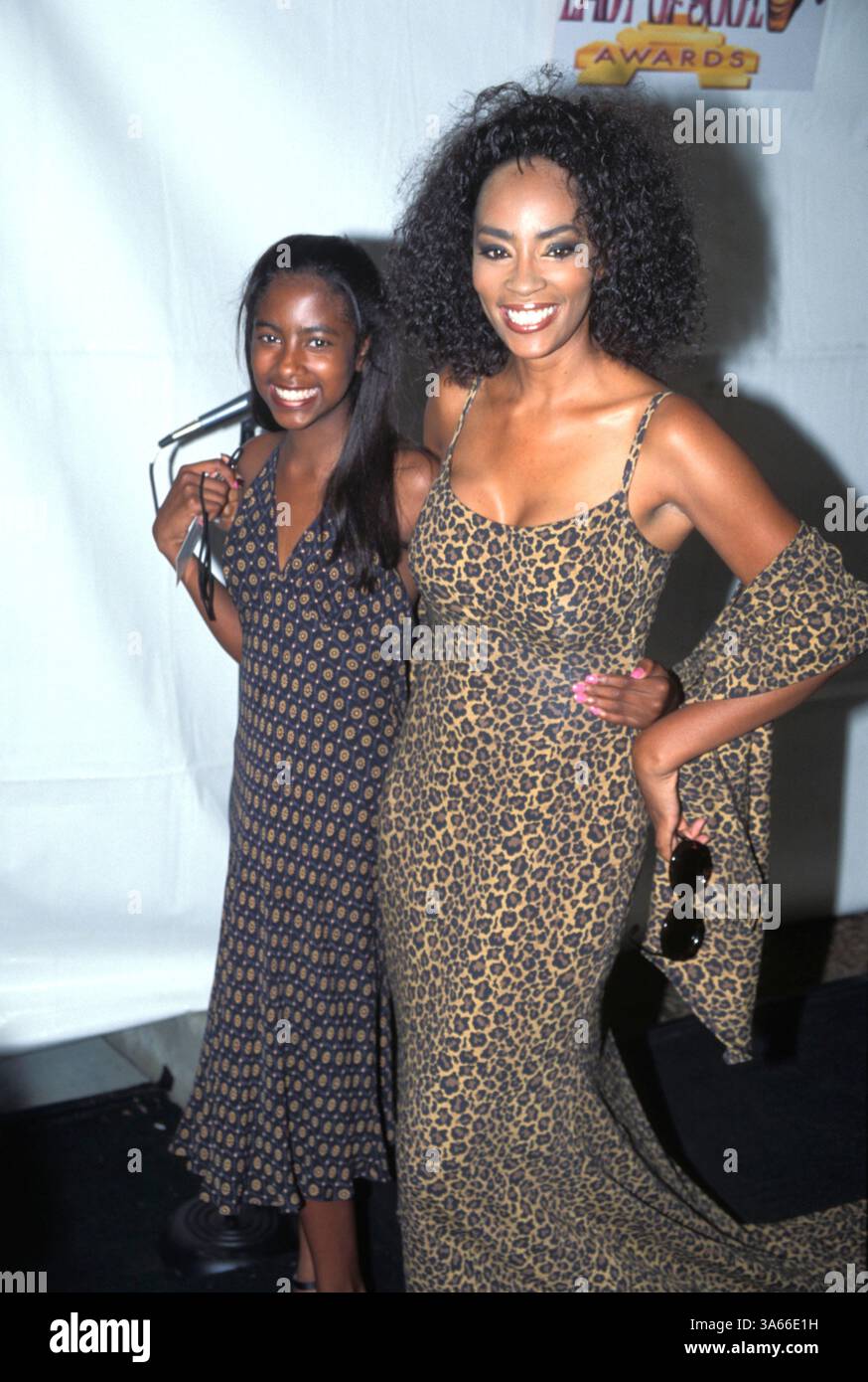 Jan 02, 1995; Los Angeles, CA, USA; Singer JODY WATLEY and her daughter ...