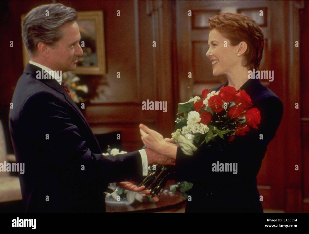 Nov 17, 1995; Los Angeles, CA, USA; Actors MICHAEL DOUGLAS as President ...