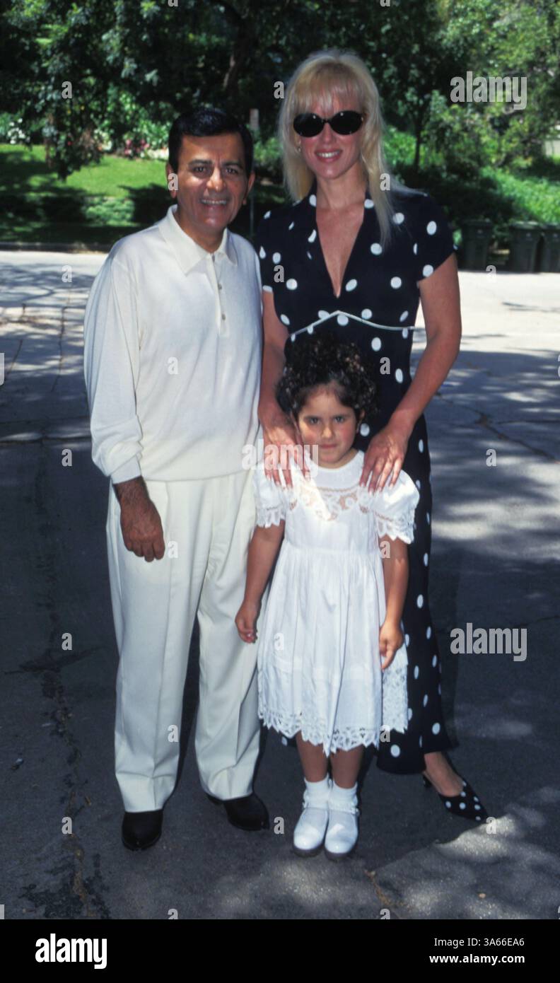 Disc Jockey CASEY KASEM with wife Jean and Daughter Liberty Stock Photo ...