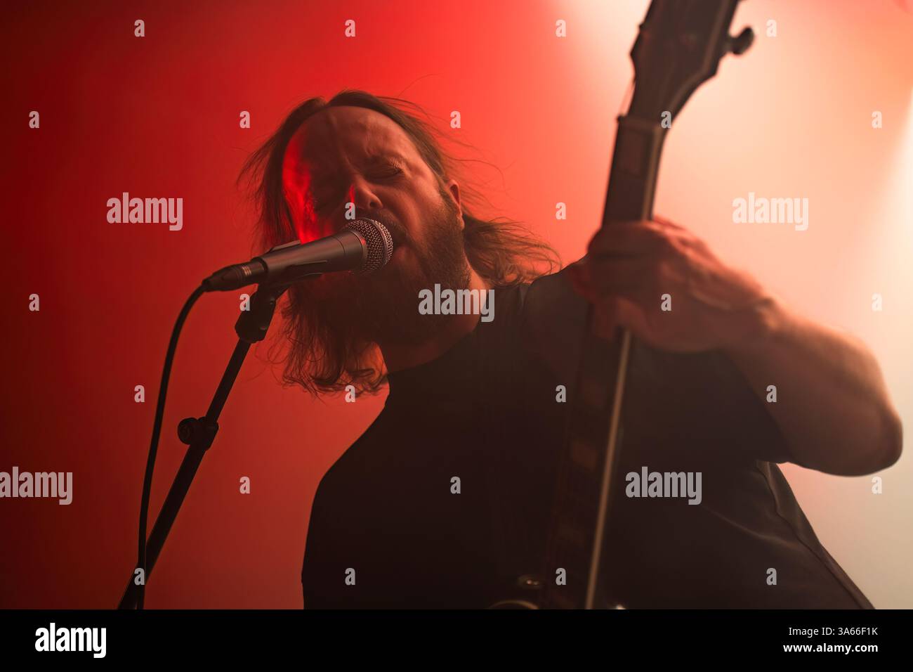 Bergen, Norway. 22nd, March 2025. The Norwegian metal band Bismarck ...