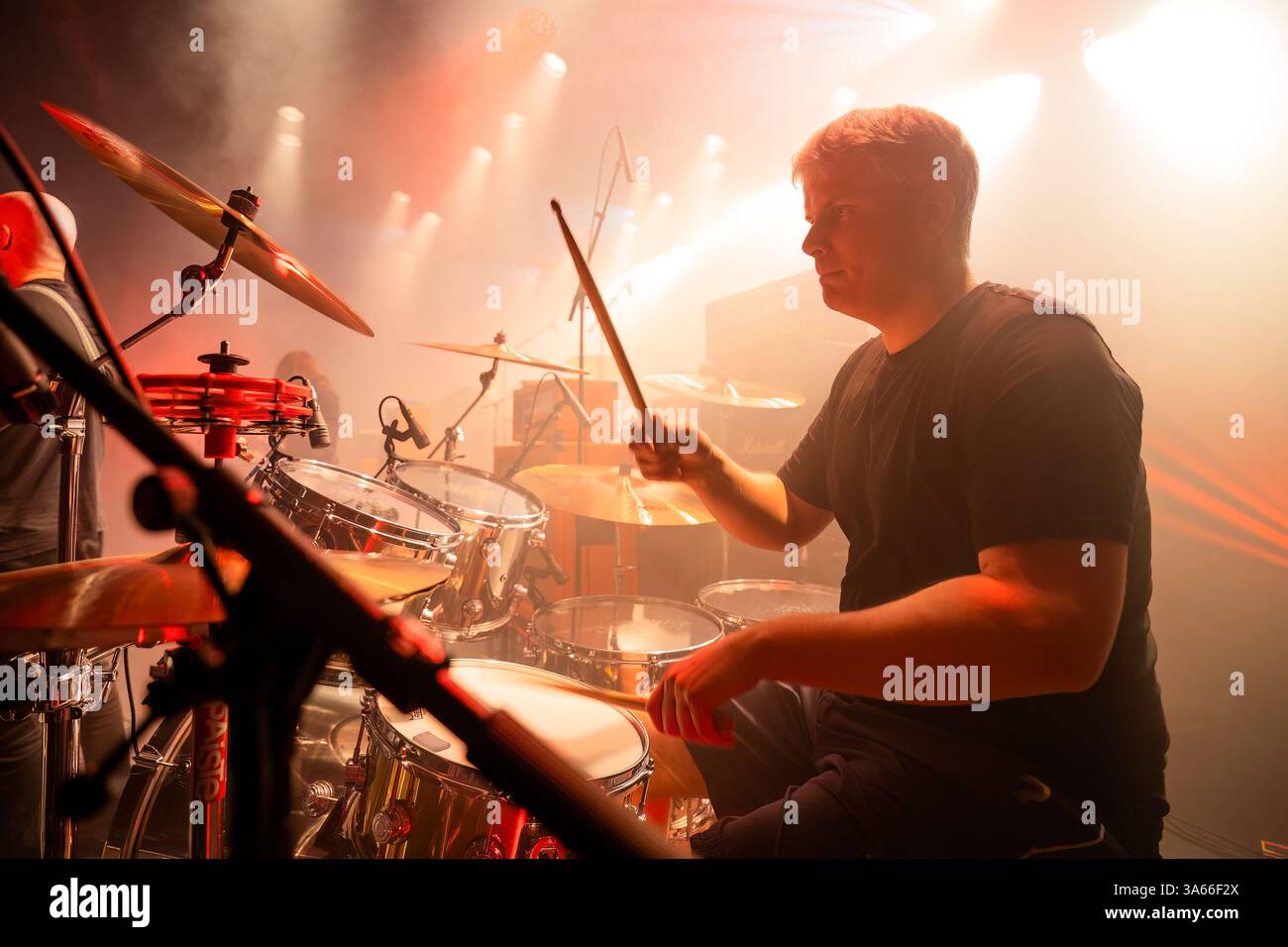 Bergen, Norway. 22nd, March 2025. The Norwegian metal band Bismarck ...