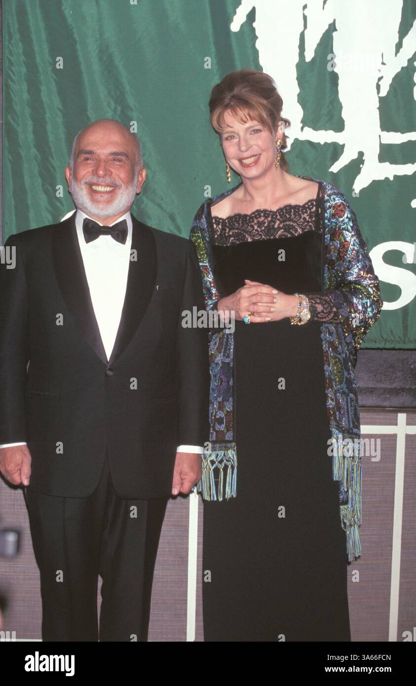 Mar 31, 1997; New York, NY, USA; QUEEN NOOR of Jordan & husband KING ...