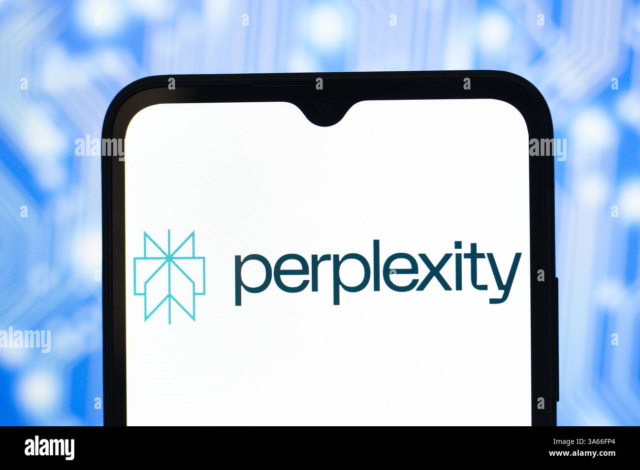 Canada. 24th Mar, 2025. In this photo illustration, the Perplexity AI ...