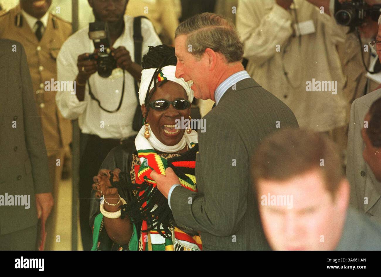 Mar. 1, 2000 - Kingston, Jamaica - Â©RICHARD CHAMBURY ALPHA M039663 29.02.2000.PRINCE CHARLES ...