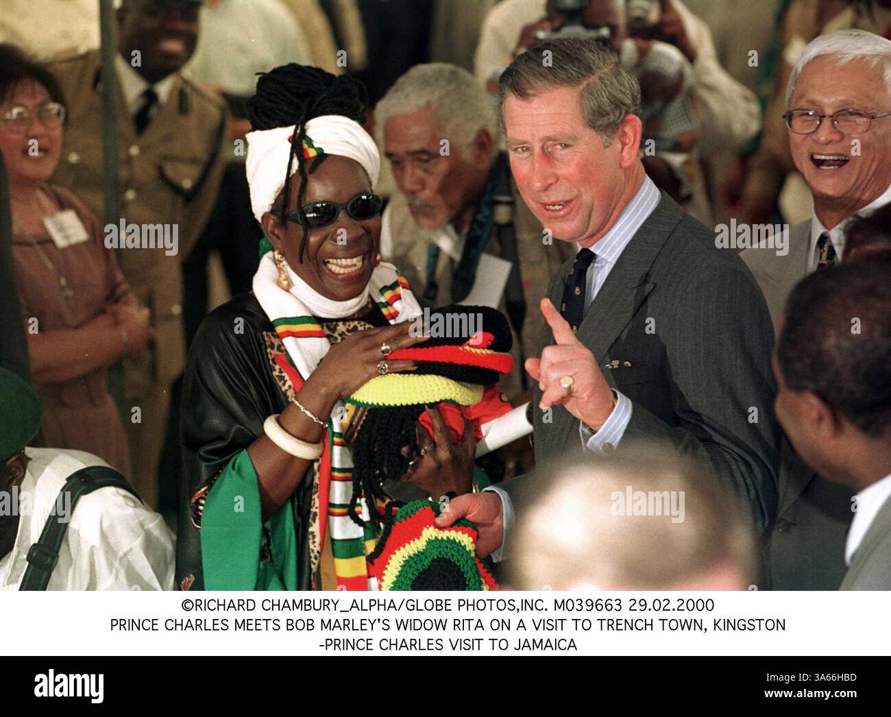 Mar. 1, 2000 - Kingston, Jamaica - Â©RICHARD CHAMBURY ALPHA/ M039663 29.02.2000.PRINCE CHARLES ...