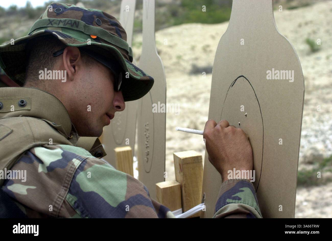 May 05, 2004; Port-Au-Prince, Haiti; A Marines from 3rd Battalion 8th ...
