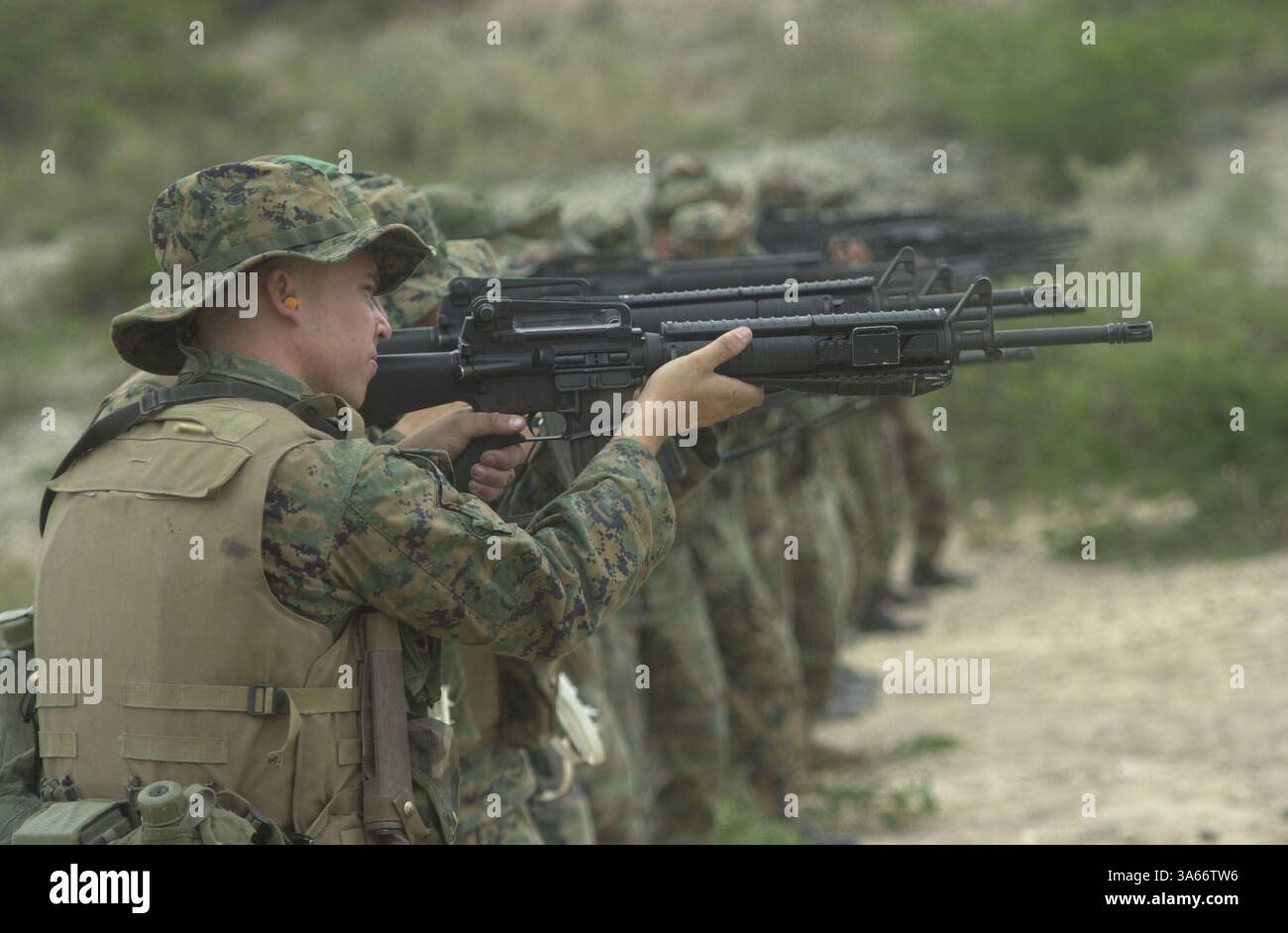 May 05, 2004; Port-Au-Prince, Haiti; Marines from 3rd Battalion 8th ...