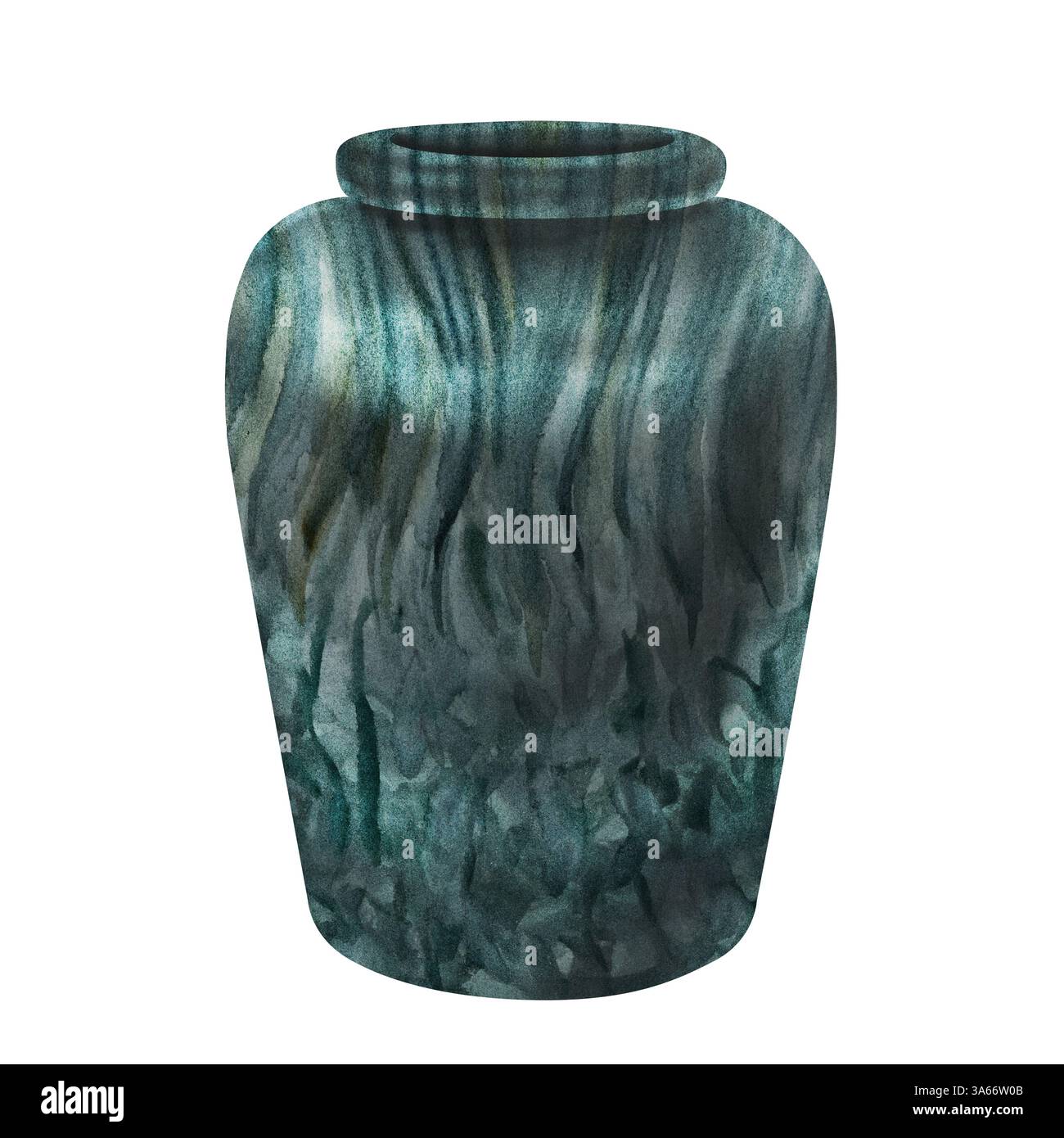 Planters, vases of various shapes with natural striped stone textures ...