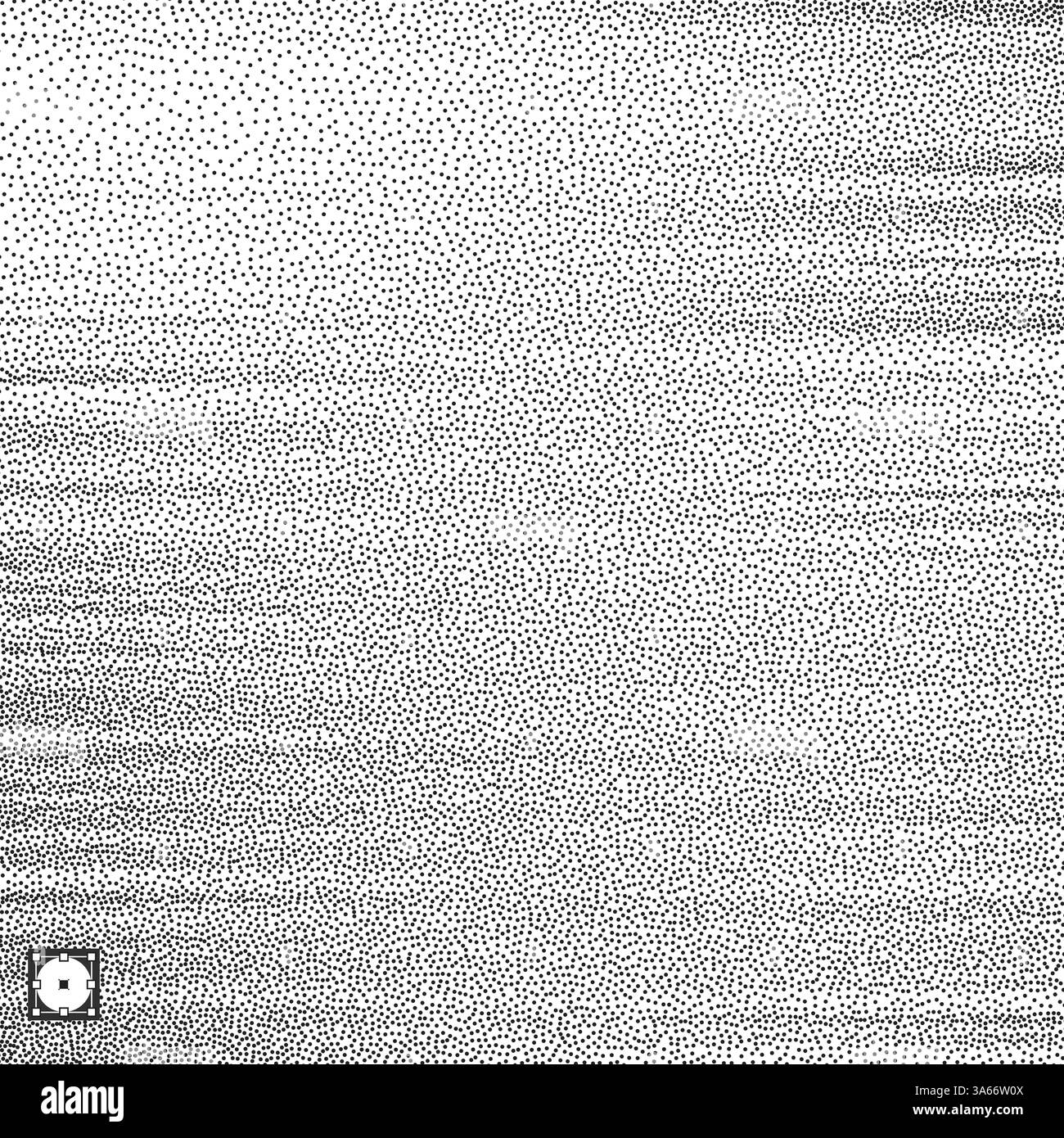 Wavy background. Black and white grainy design. Pointillism pattern ...