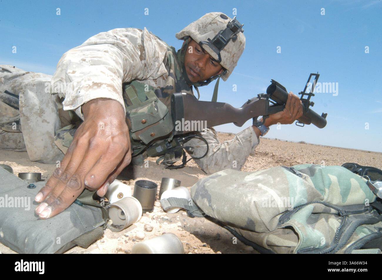 May 07, 2004; Camp Blue Diamond, Iraq; Cpl. DENNIS AIKARA of ...