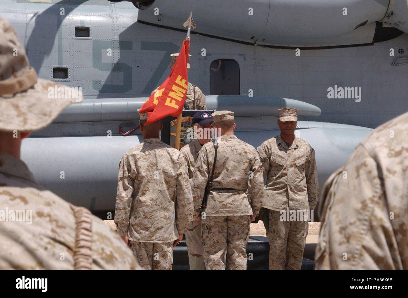 May 18, 2004; Al Asad, Iraq; The Secretary of the Navy, the Honorable ...