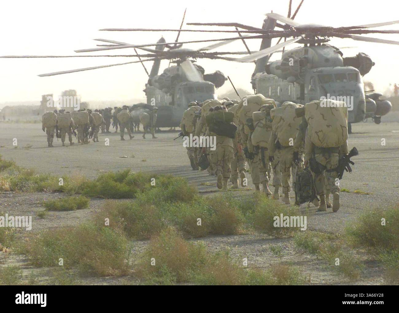 May 26, 2004; FOB Ripley, Afghanistan; Marines from Charlie Co ...