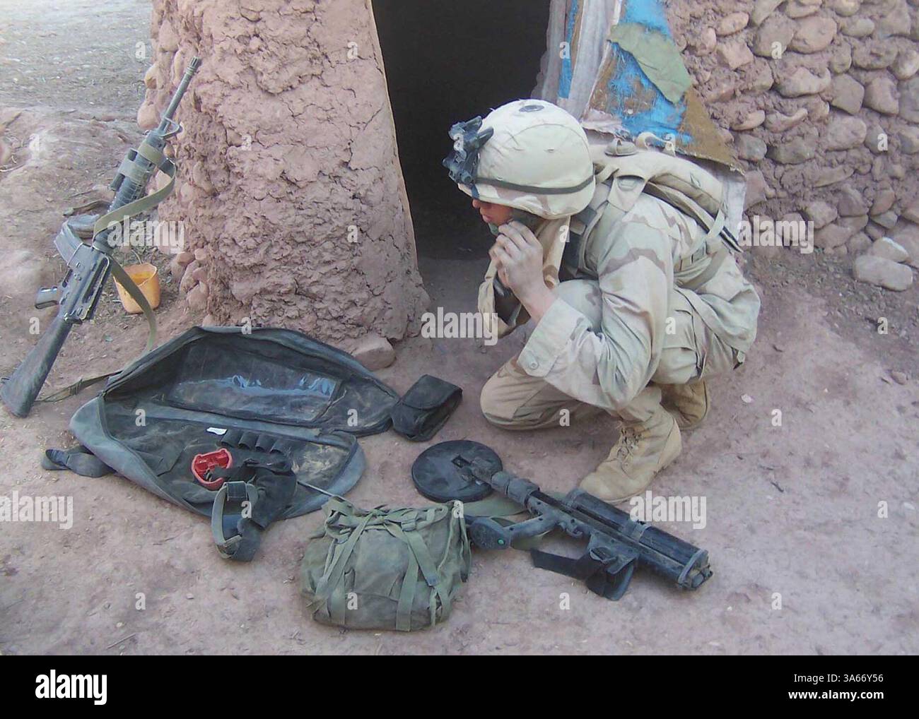 May 26, 2004; South Central, Afghanistan; A combat engineer from ...