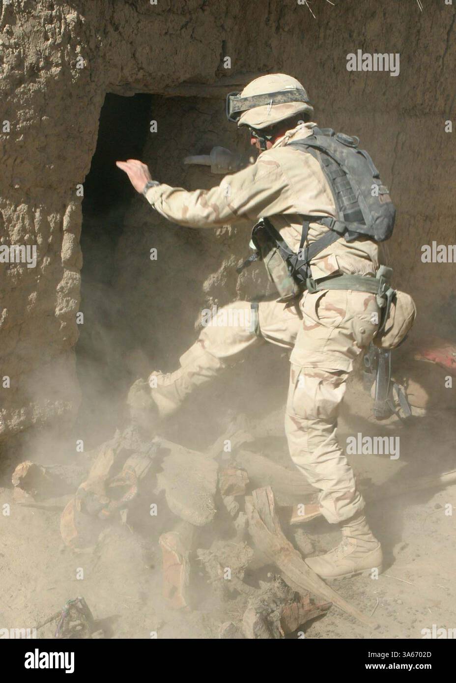 Jun 03, 2004; FOB Ripley, Afghanistan; A Marine from the 22nd Marine ...