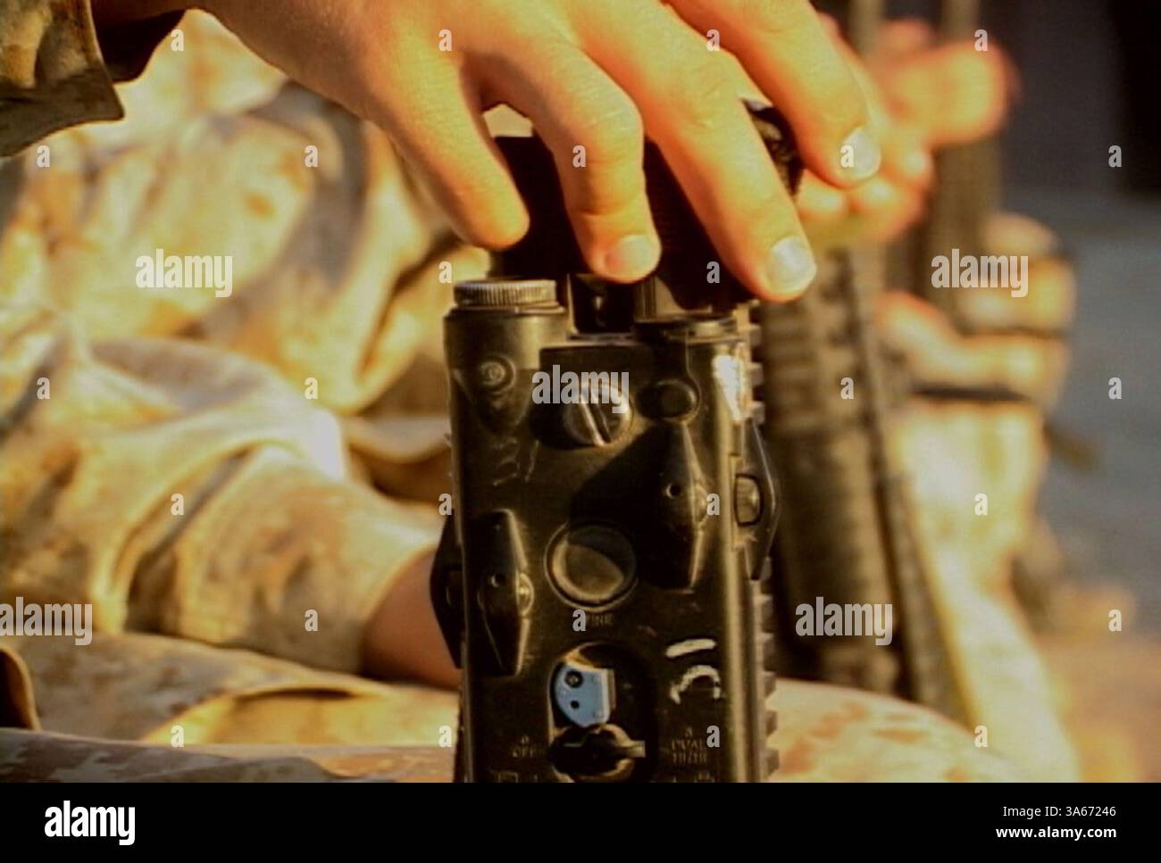 Aug 20, 2004; Camp Snake Pit, Iraq; Marines with Company F, 2nd ...