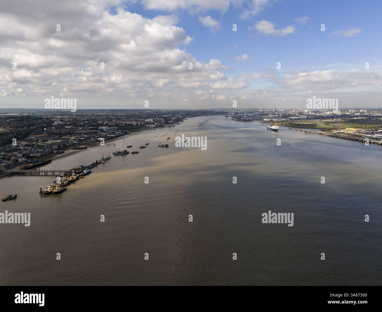 File photo dated 04/10/24 of a view of the River Thames from Gravesend ...