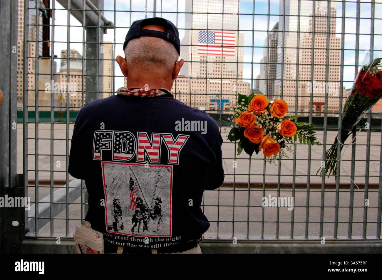 Sep 11, 2004; New York, NY, USA; Ceremony at the World Trade Center ...