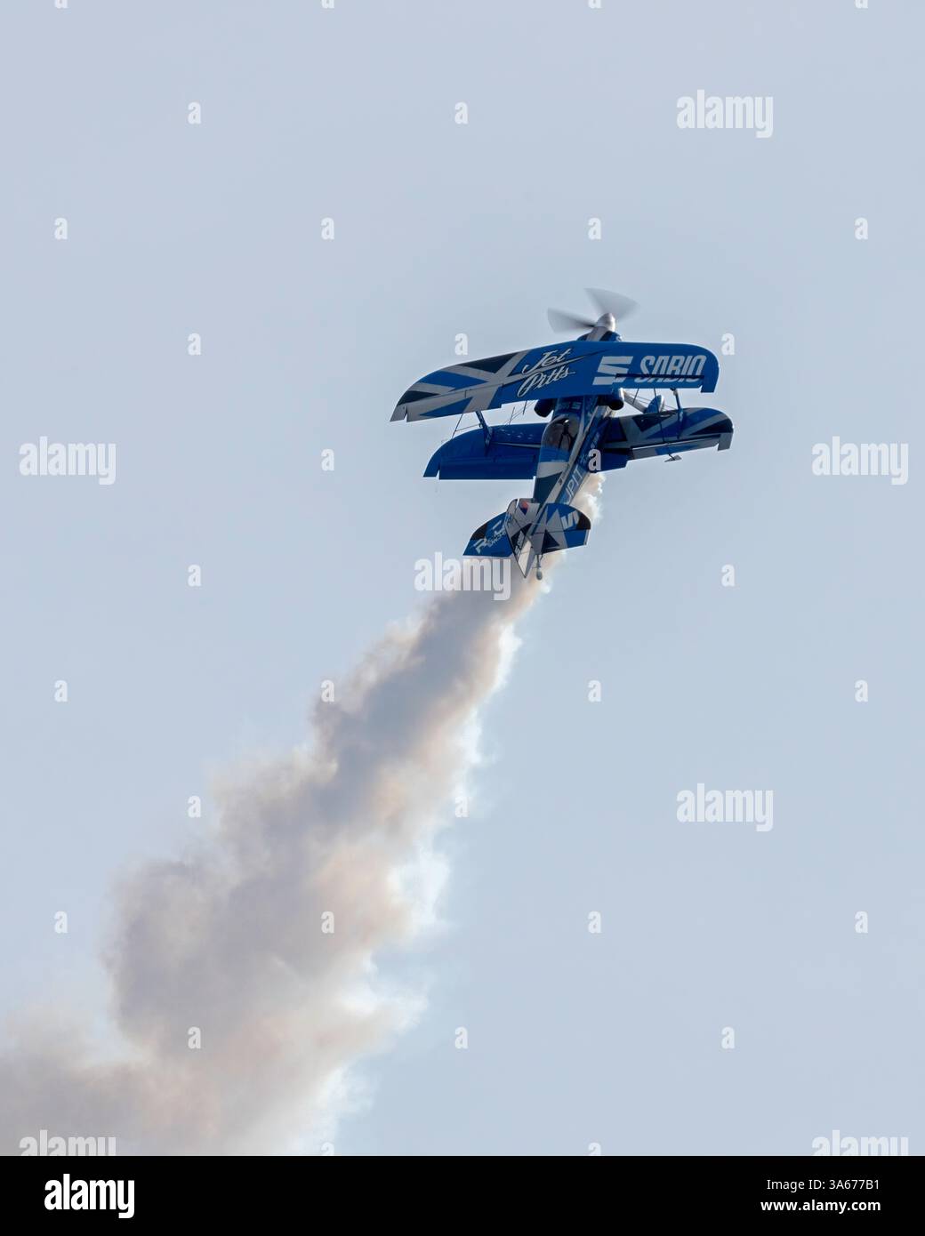 Richard Godwin in a Super Pitts Muscle Biplane performing at 15th ...