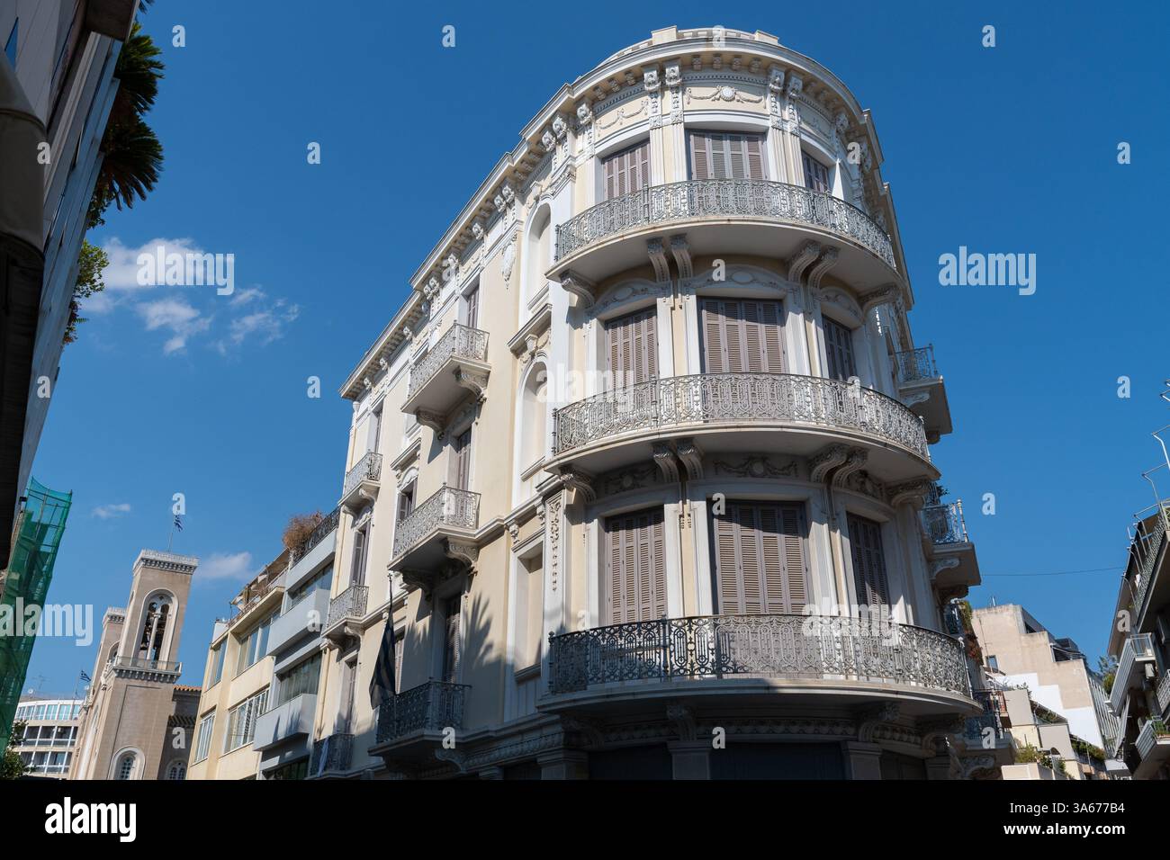 Athens, Greece - July 31 2022: Example of neoclassical architecture in ...