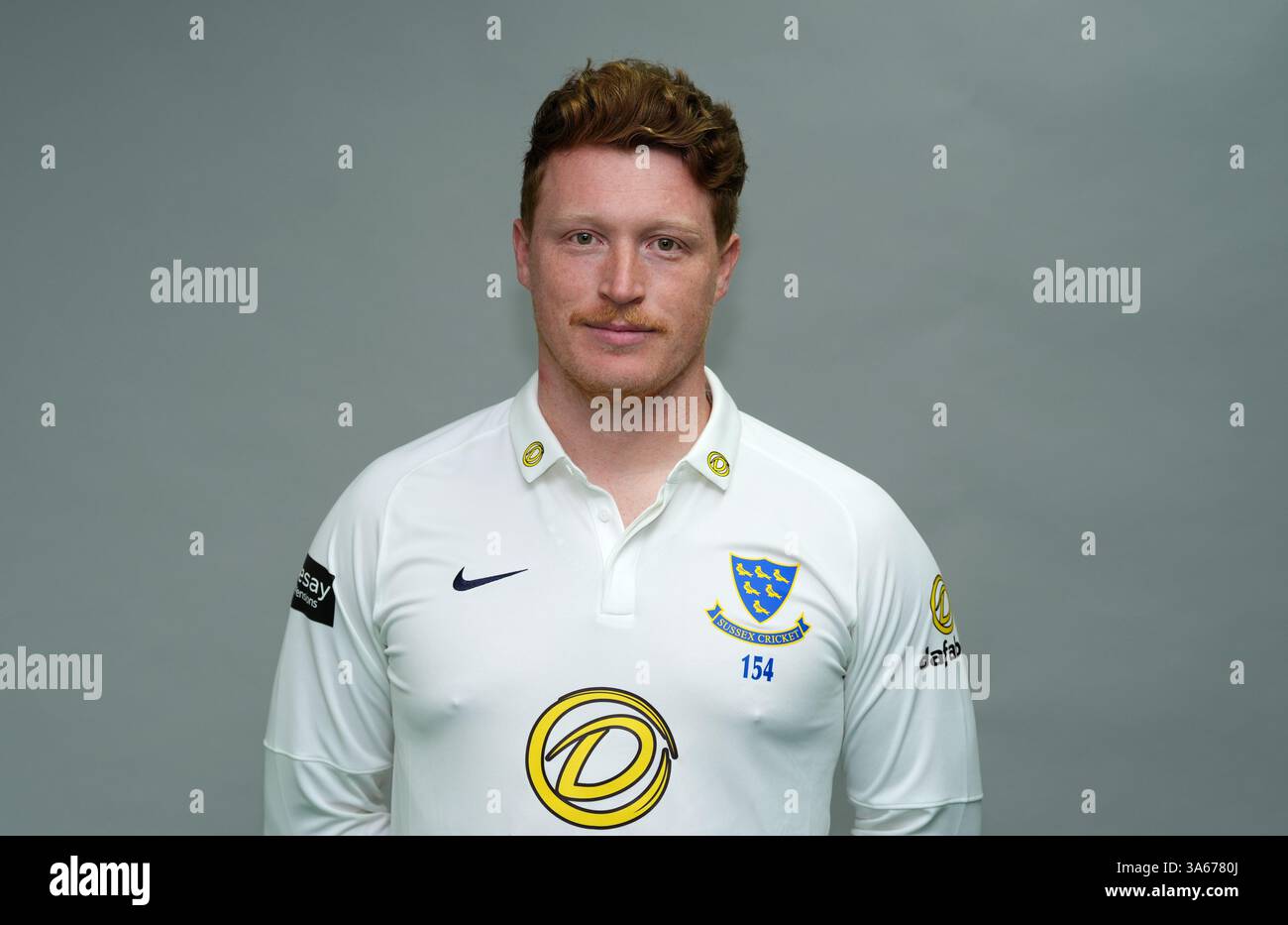 Sussex's Tom Alsop poses for a photo during a media day at The 1st ...