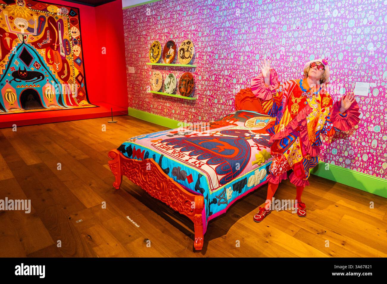 London, UK. 25 Mar 2025. The artist with I know who I am and Heavens ...