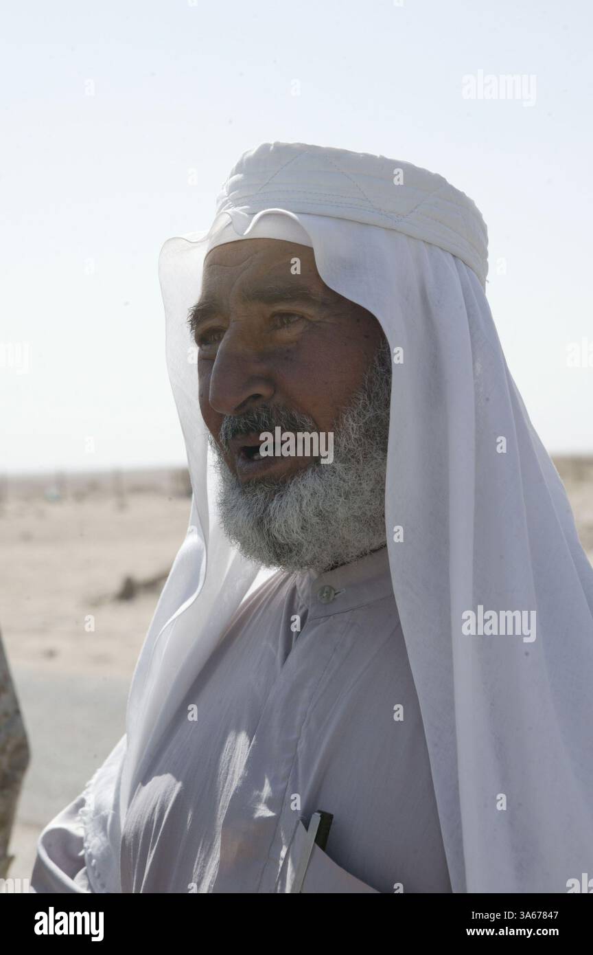 Oct 03, 2004; Al Majarrah, Iraq; A sheik from a northern village of Al ...